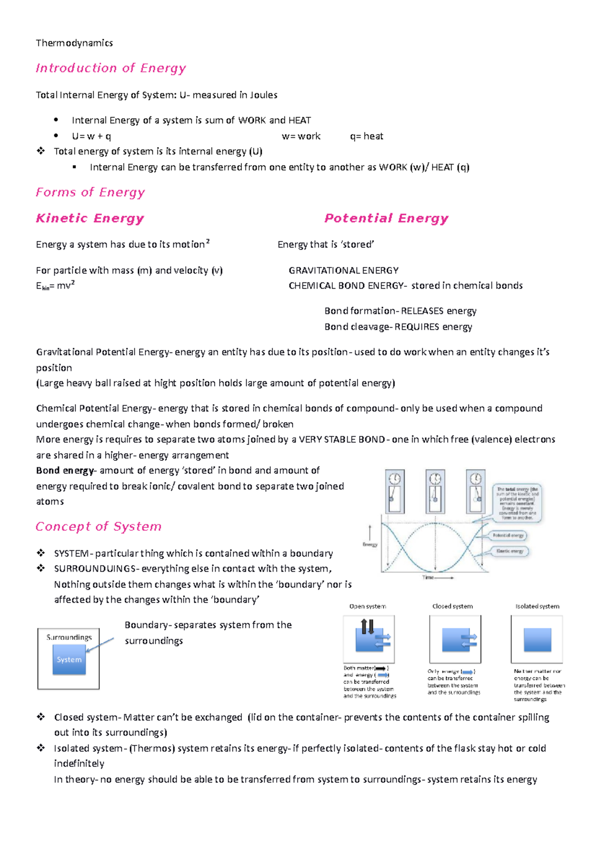 Thermodynamics-Done - Lecture and textbook notes - Thermodynamics ...