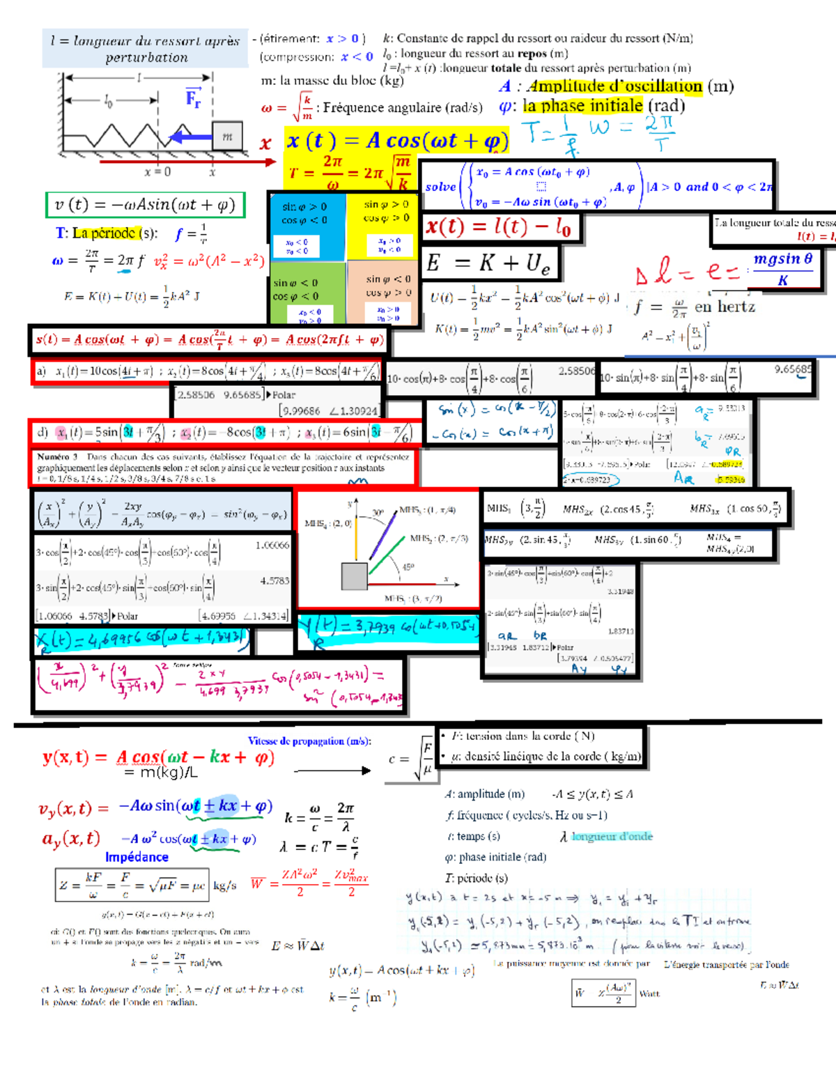 Feuille de note PHY335 - PHY335 - = m(kg)/L Z1