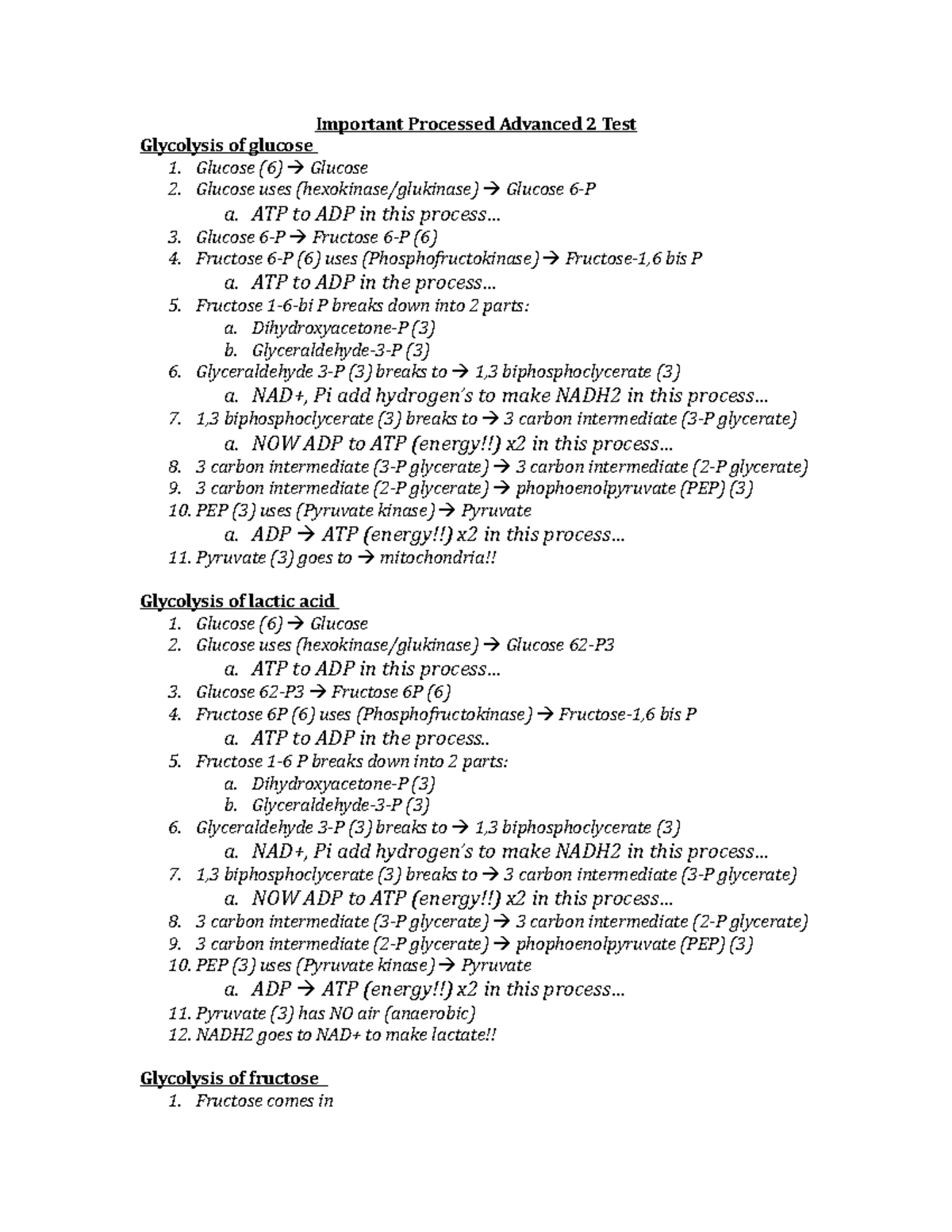 Important Processes Advanced Test 2 - Important Processed Advanced 2 ...