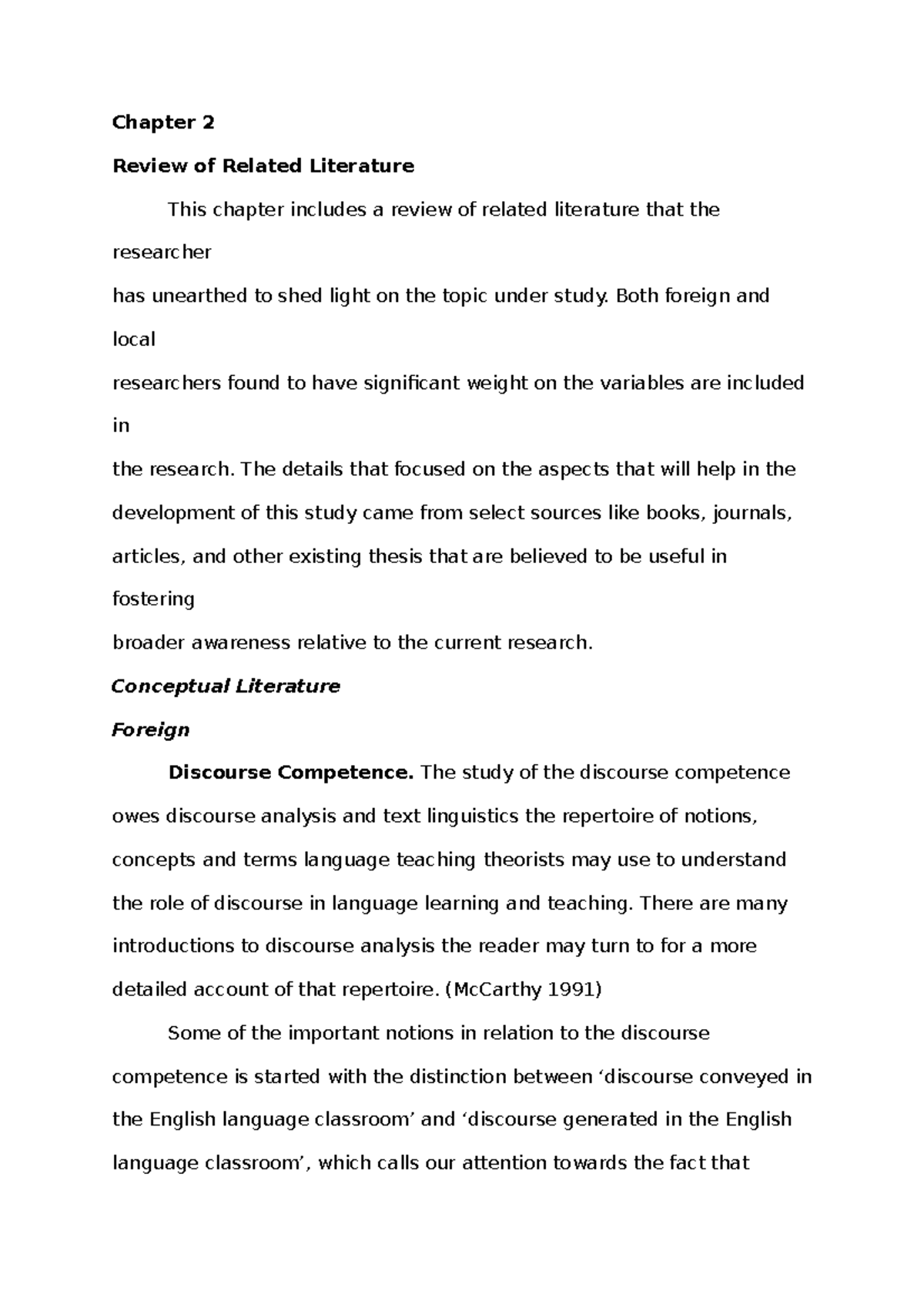 Chapter 2 - RESEARCH - Chapter 2 Review of Related Literature This ...