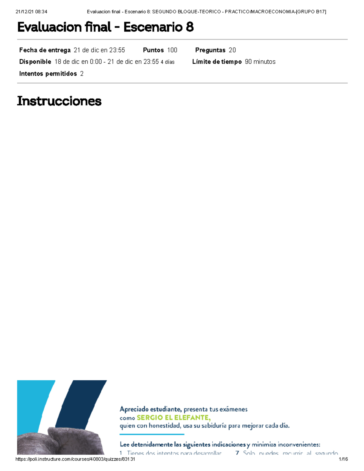 Evaluacion final - Escenario 8 S - Evaluacion final - Escenario 8 Fecha de entrega 21 de dic en ...