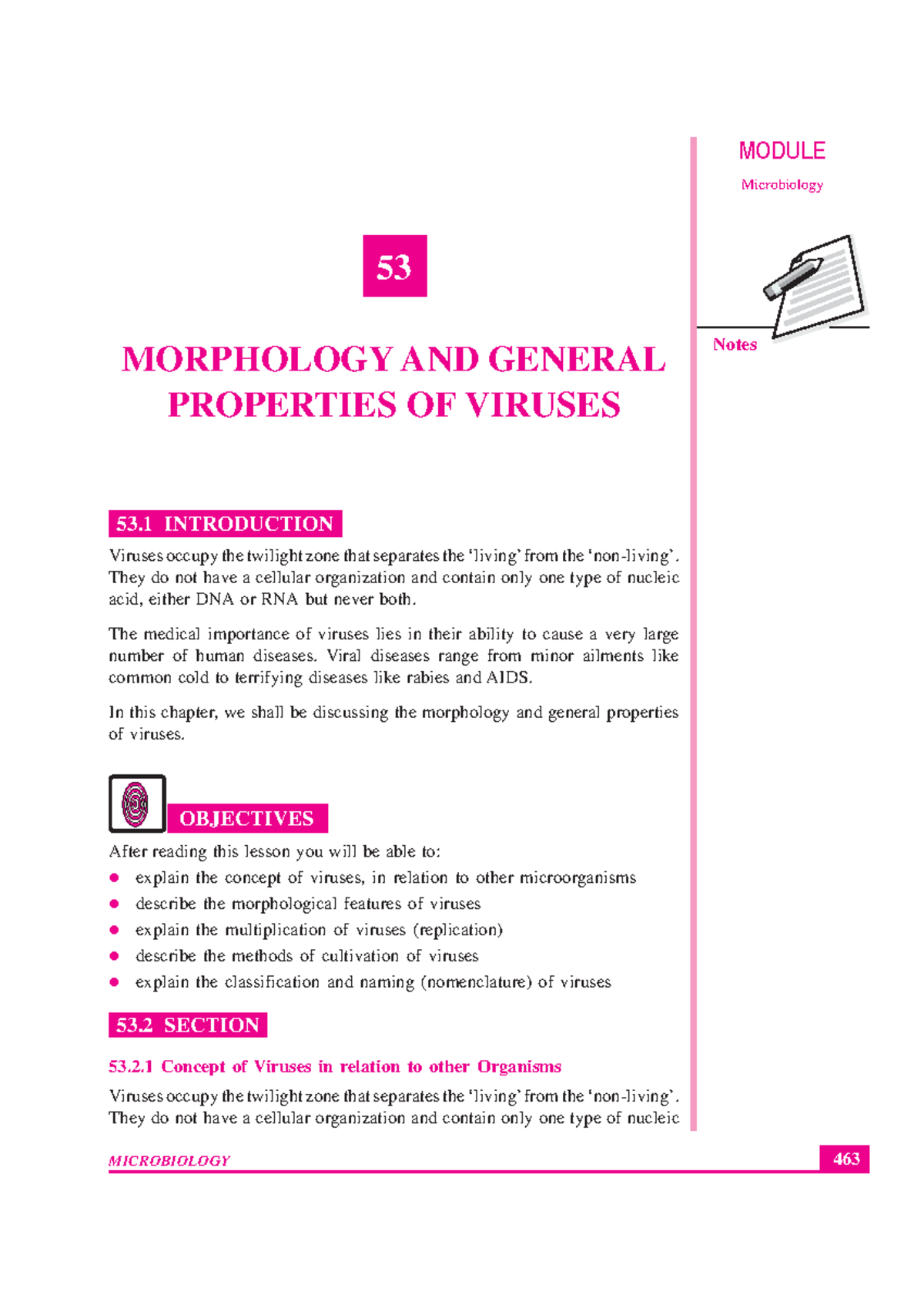 General properties of viruses - 463 Morphology and General properties ...