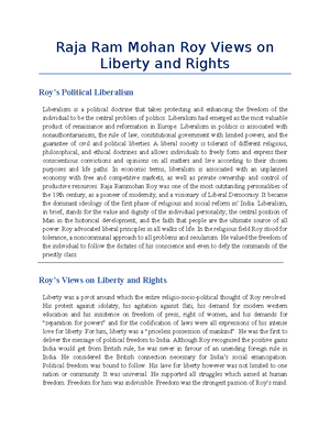 Radical Humanism OF M.N. ROY - RADICAL HUMANISM OF M. ROY The ...