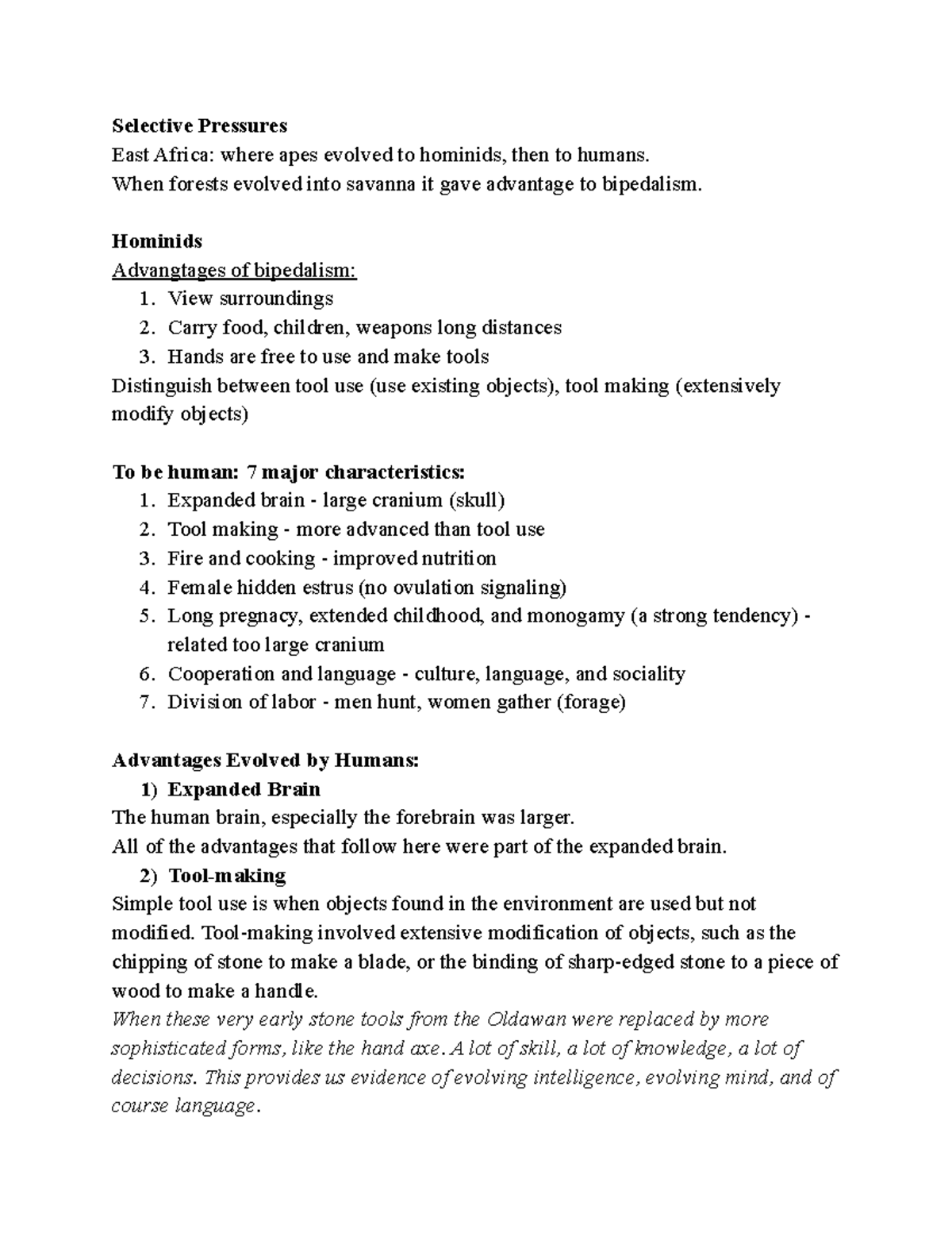 Hominids - Professor Dr. Lotter, early life how we came to be ...