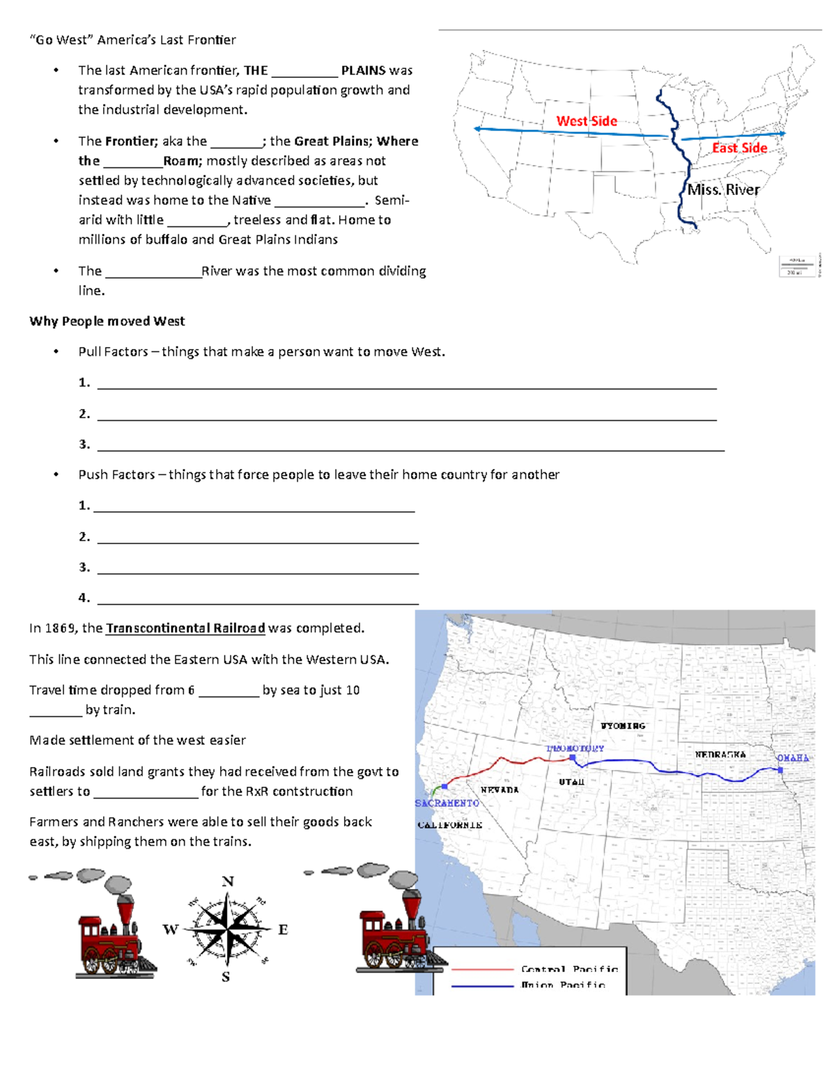 Go West Review - movement west - “Go West” America’s Last Frontier ...