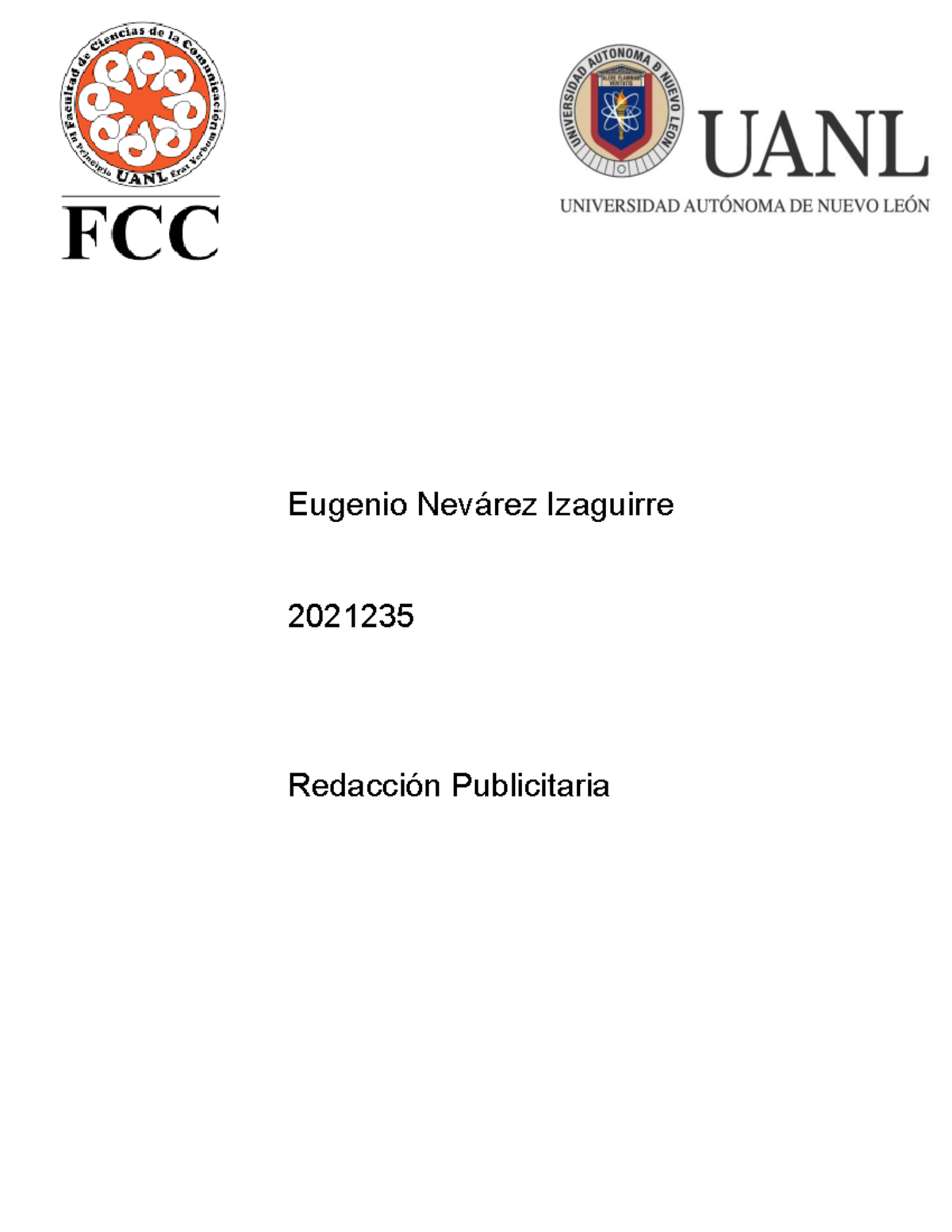 Nevarez Izaguirre Act4 - Eugenio Nevárez Izaguirre 2021235 Redacción Publicitaria MARCA ON Cloud ...