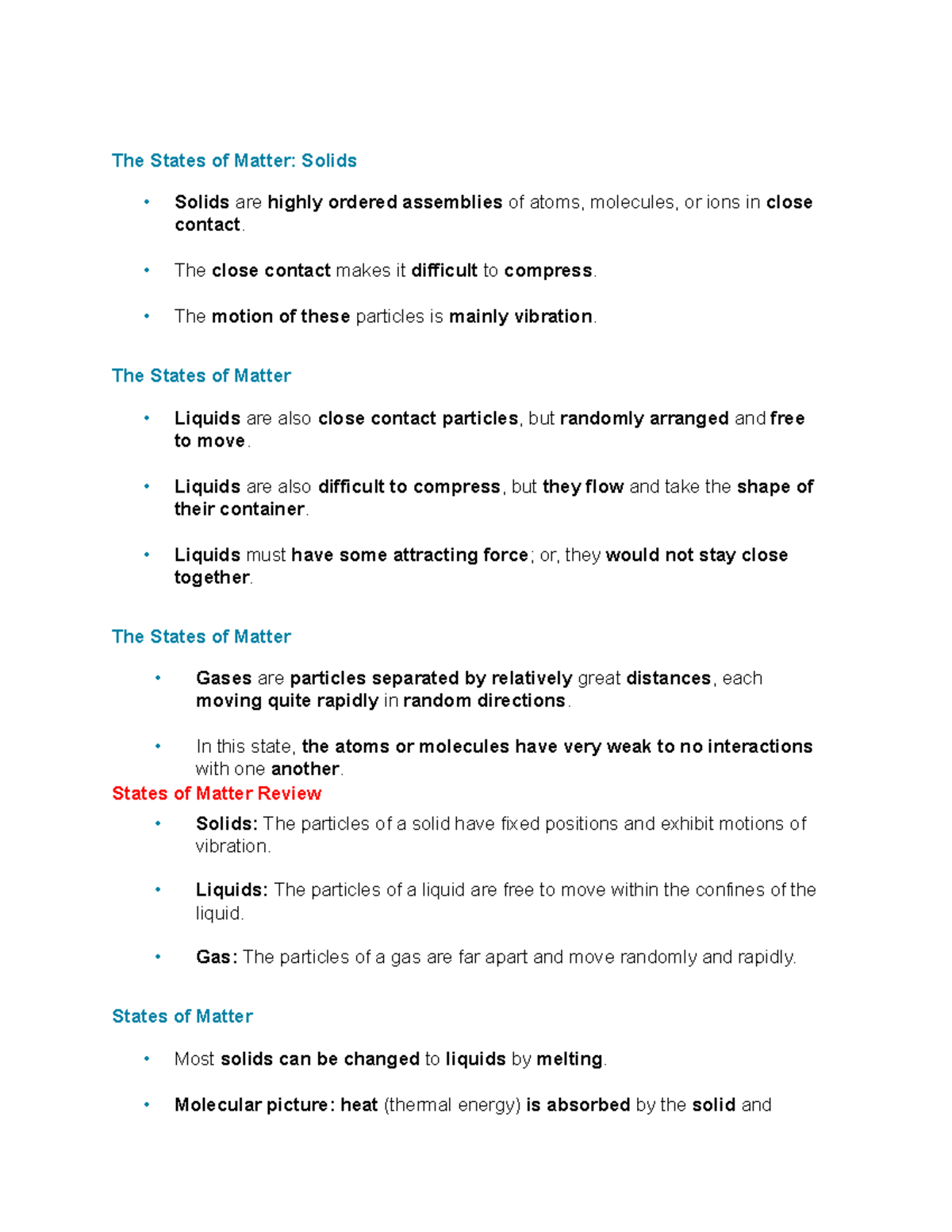 Chem 1001- chapter 6 - Fall 2022 Dr. Gasery Chemistry document ...