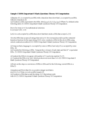 CS8501-Theory of Computation - Warning: TT: undefined function: 32 SRM VALLIAMMAI ENGINEERING ...