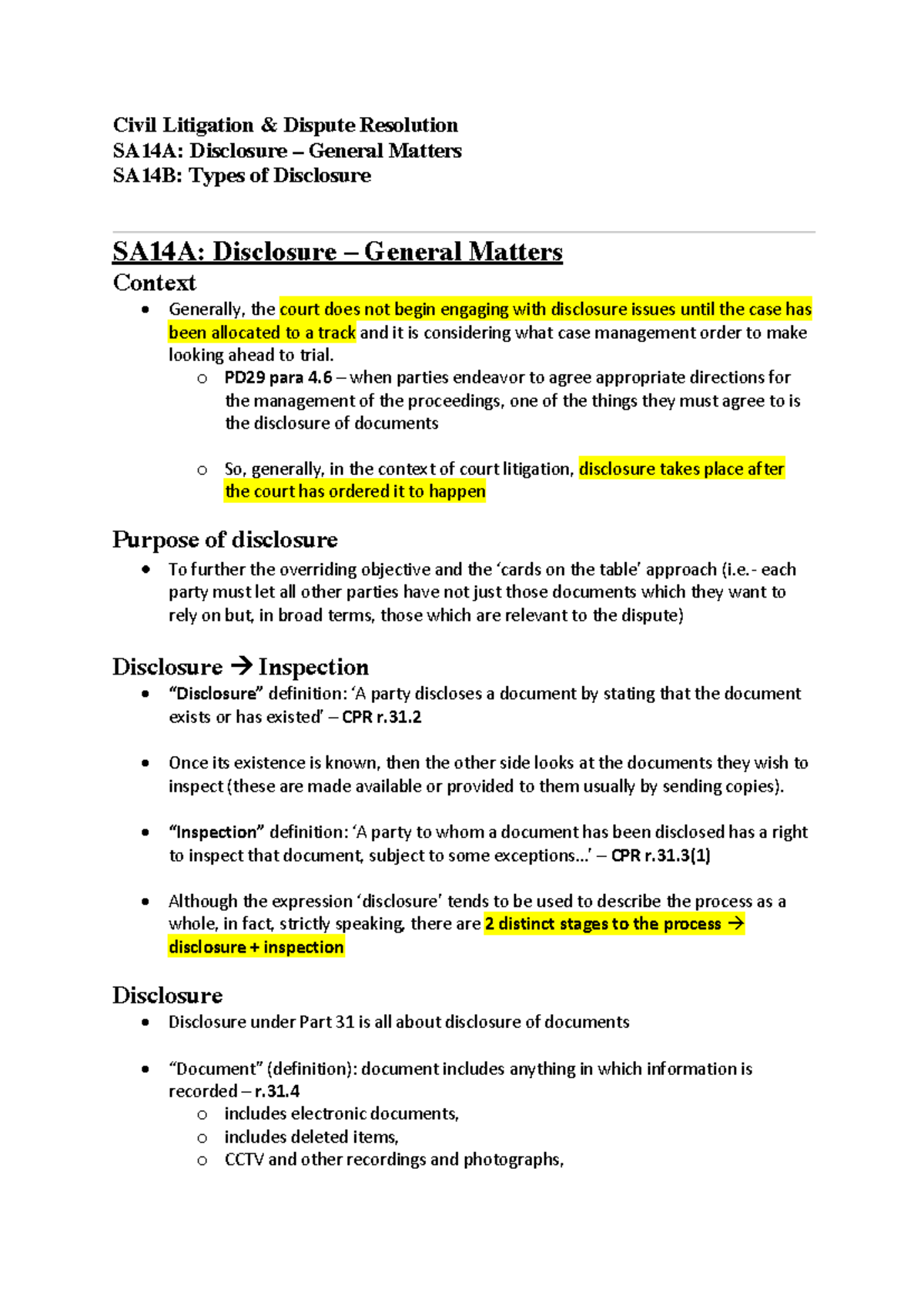 UK Civil Litigation - Disclosure - Civil Litigation & Dispute ...