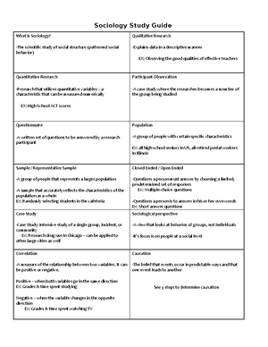 Chap 2 - Sociological Research - The scientific method involves ...