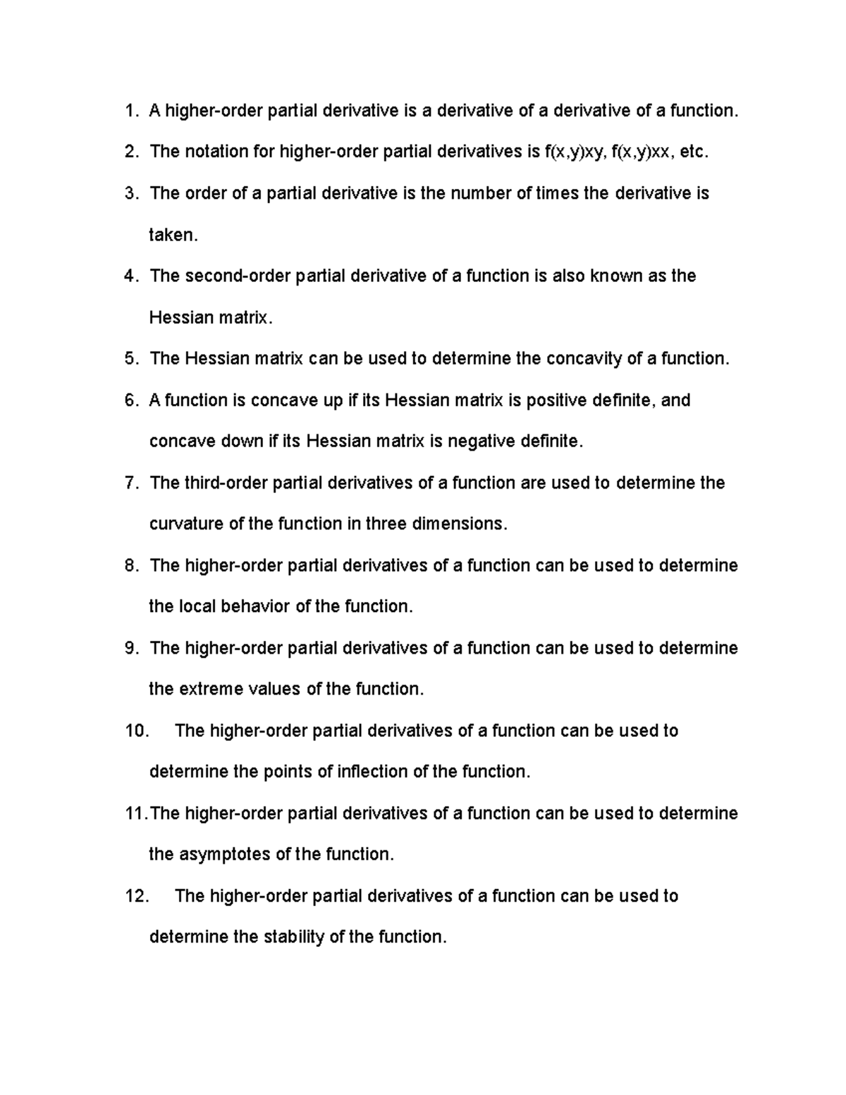 Higher Order Partial Derivatives - A higher-order partial derivative is ...
