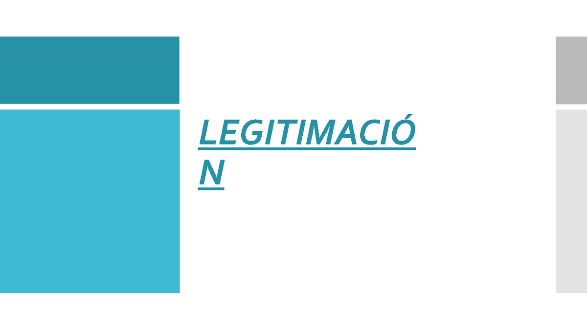 LegitimacióN - Legitimación. Cátedra Fernández . UNLZ - LEGITIMACIÓ N ...