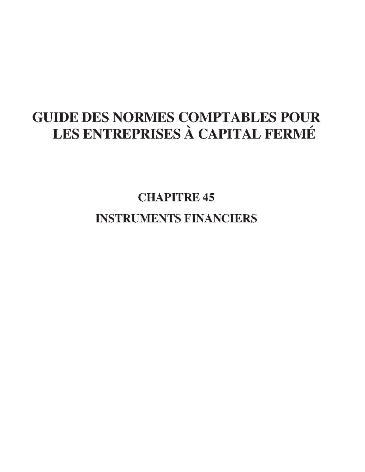 Guide- Normes- Comptables- Entreprises- Capital- Ferme- Chapitre-45 ...