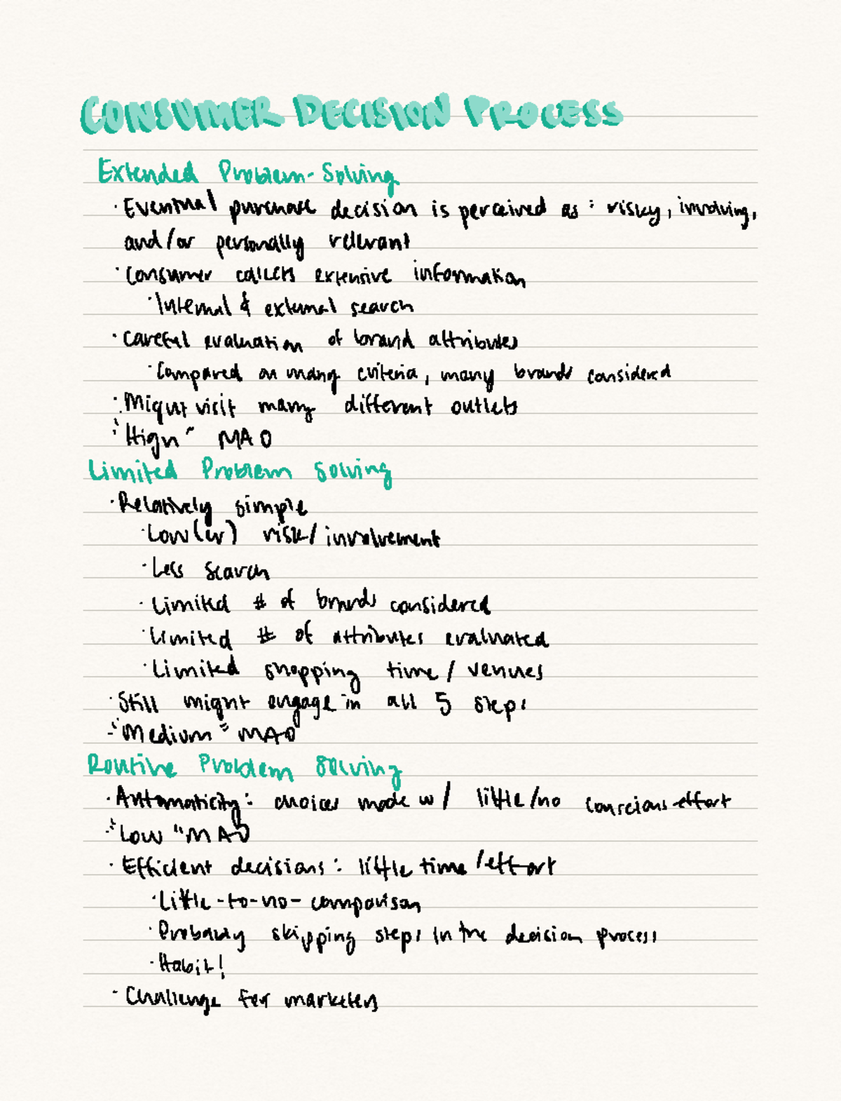Consumer Decision Process - CONNSSUMMEER DECISION PROCESS Extended ...