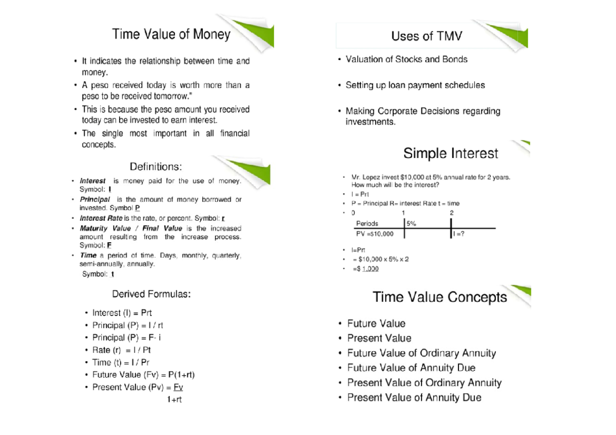 TIME Value PPT - Accounting Information System - Studocu