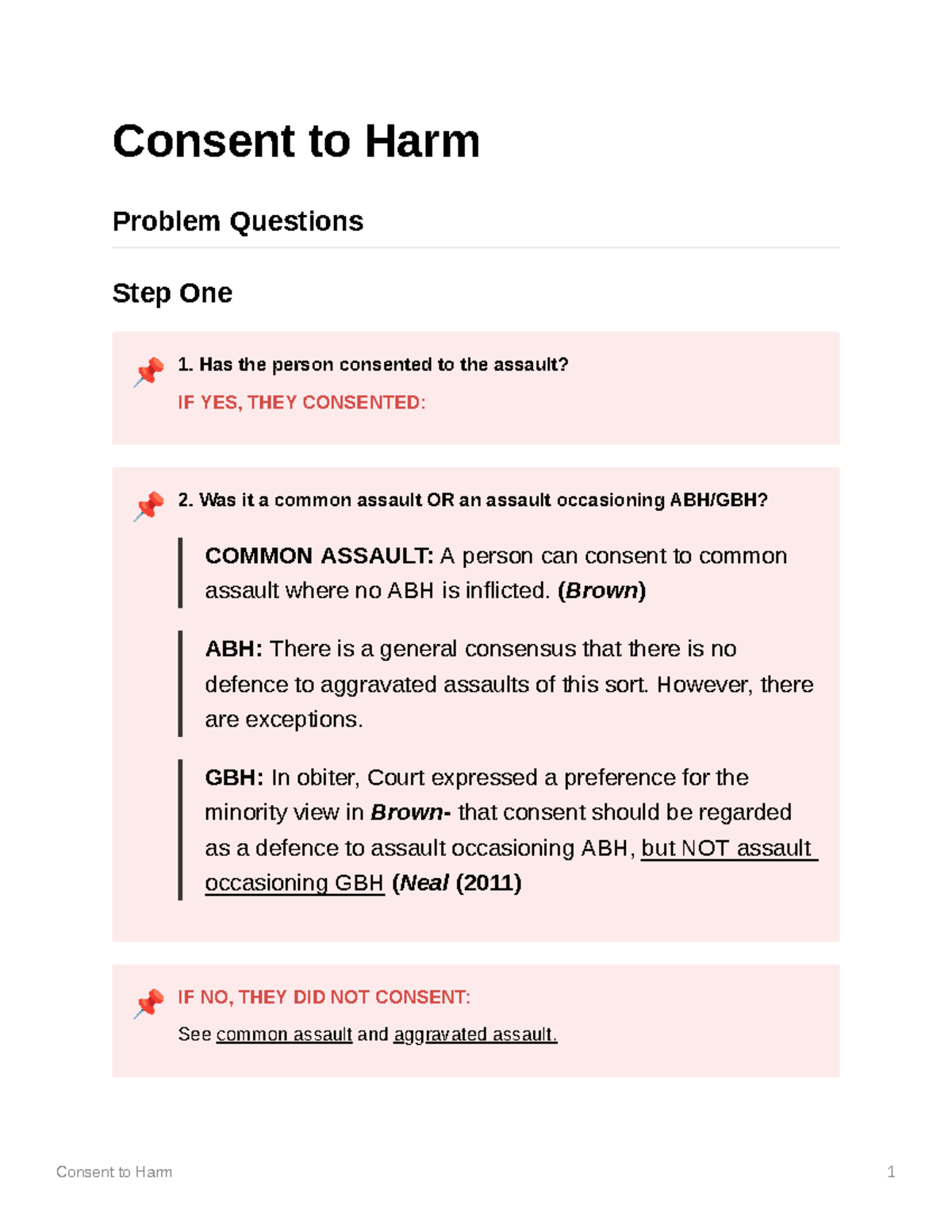 Consent to Harm - Problem Question Step by Step - Consent to Harm ...
