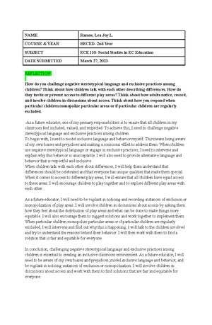 PED - Professional Education - PED 1 - FOUNDATION OF THE TEACHING LEARNING PROCESS – THE TEACHER ...