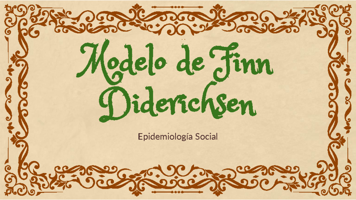 Modelo de Finn Diderichsen. Epidemiología social - Modelo de Finn ...