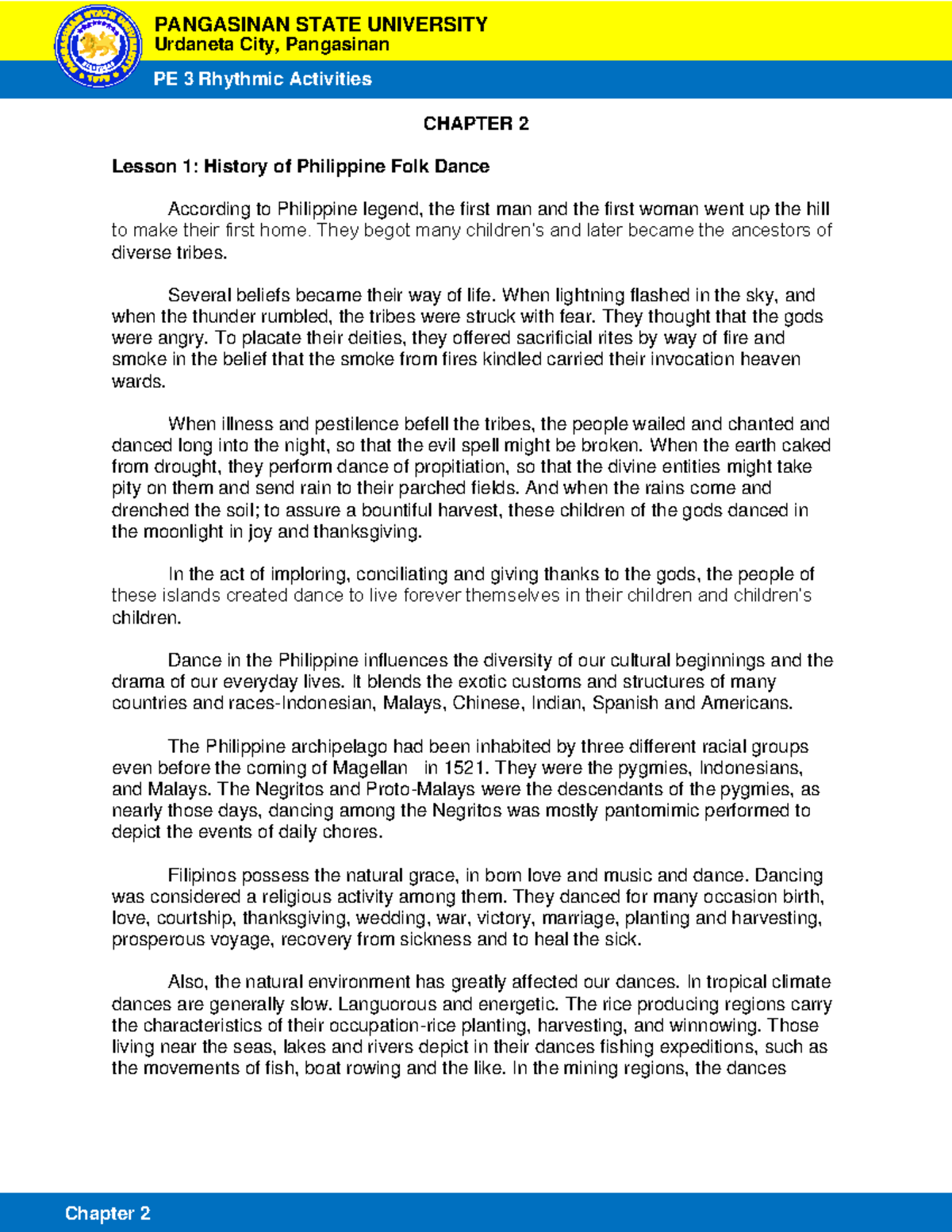 PE 3 Chapter 2 5 BASIC FUNDAMENTAL ARMS AND FOOT POSITION - PE 3 ...