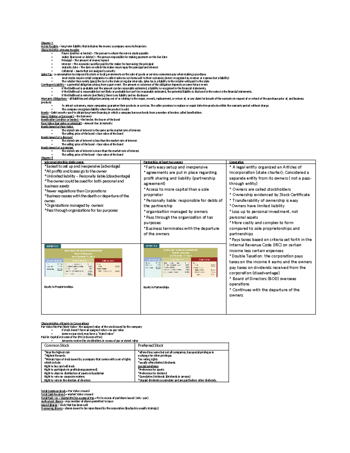Exam 3 Cheat Sheet - Summary Foundations of Accounting - Chapter 7 ...