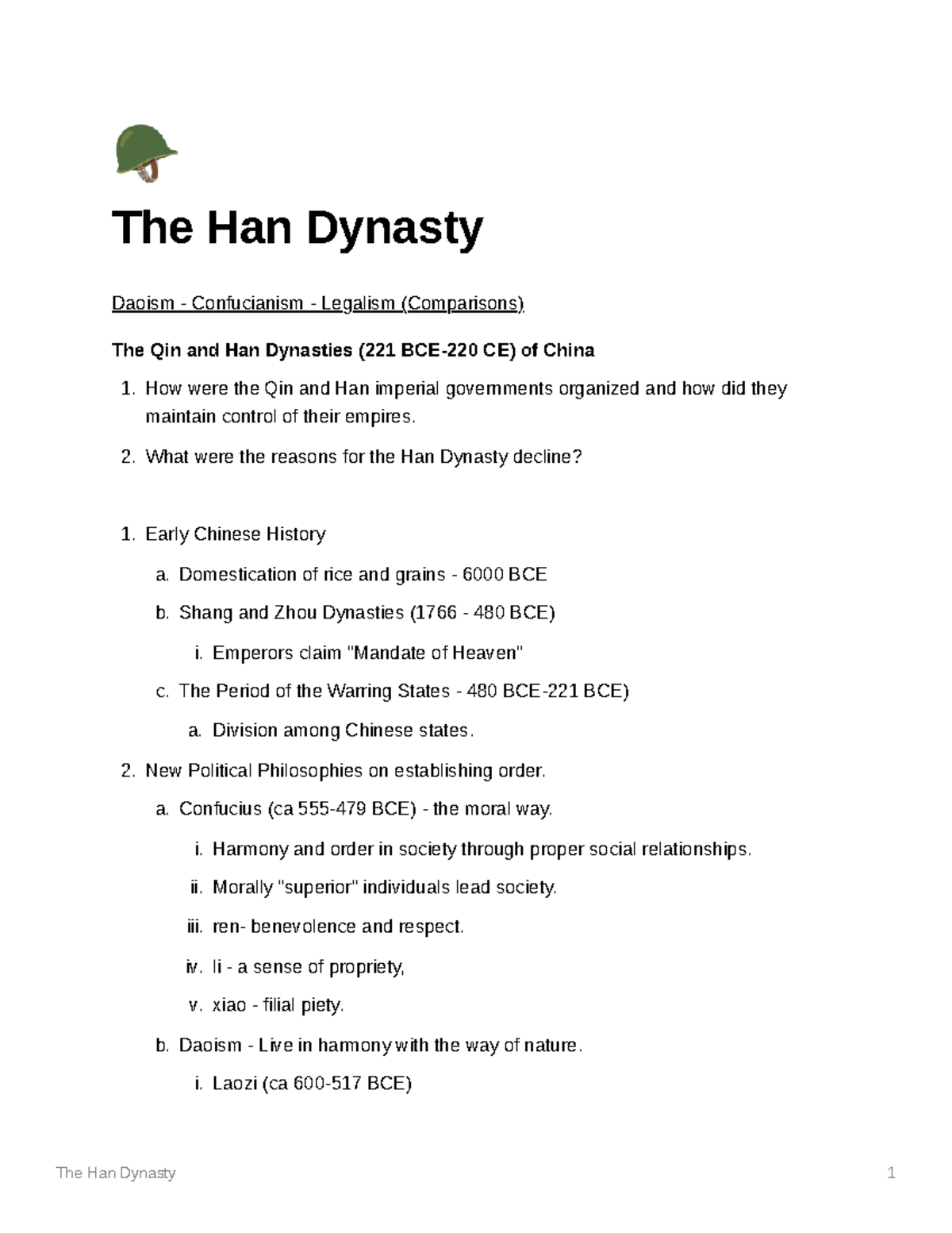 The Han Dynasty - How were the Qin and Han imperial governments ...