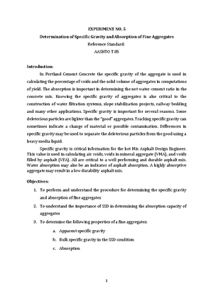 Experiment NO 3 - laboratory - EXPERIMENT NO. 3 Determination of ...