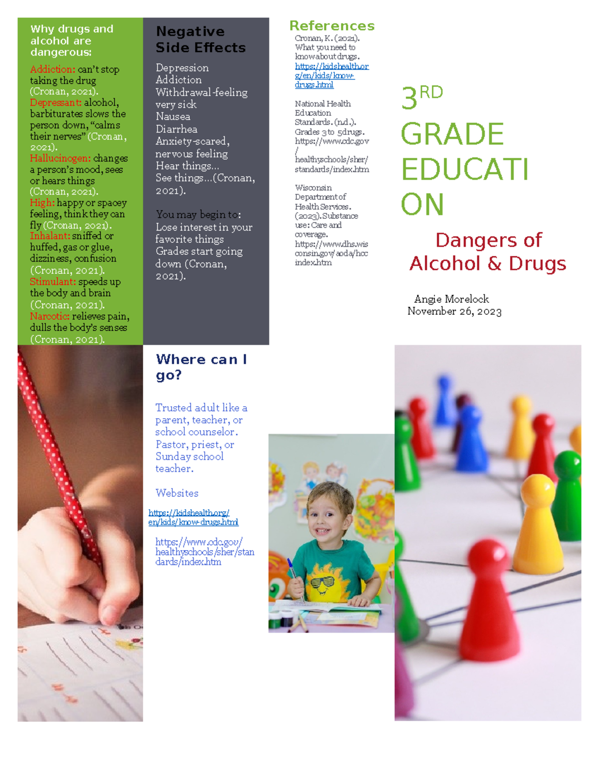 Pcn 475 3rd grade education brochure - Why drugs and alcohol are ...