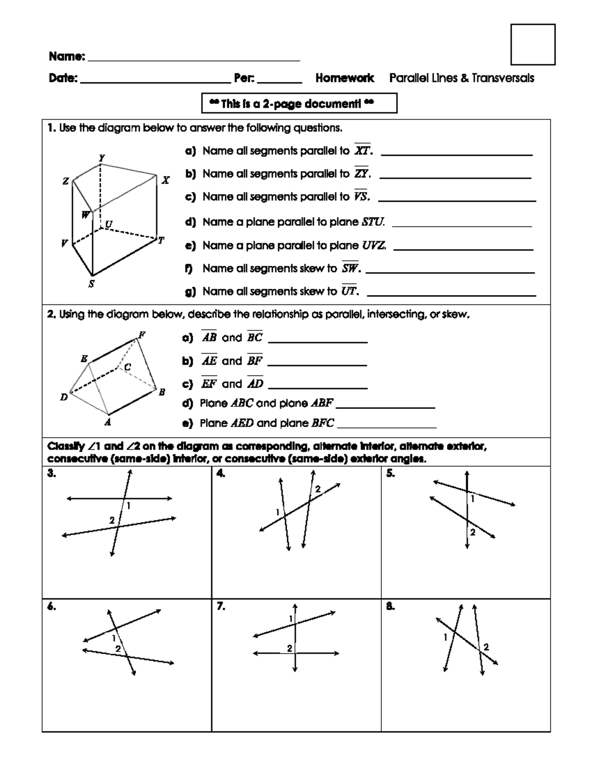 3 1 Practice Geometry Work Geo22 Studocu