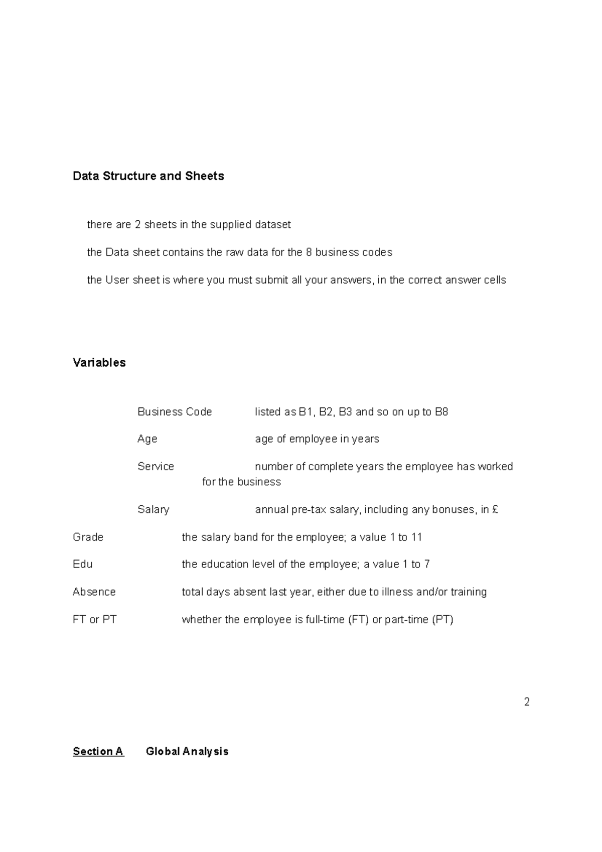 Untitled Document Questions For Spreadsheet Modelling Module Data Structure And Sheets There