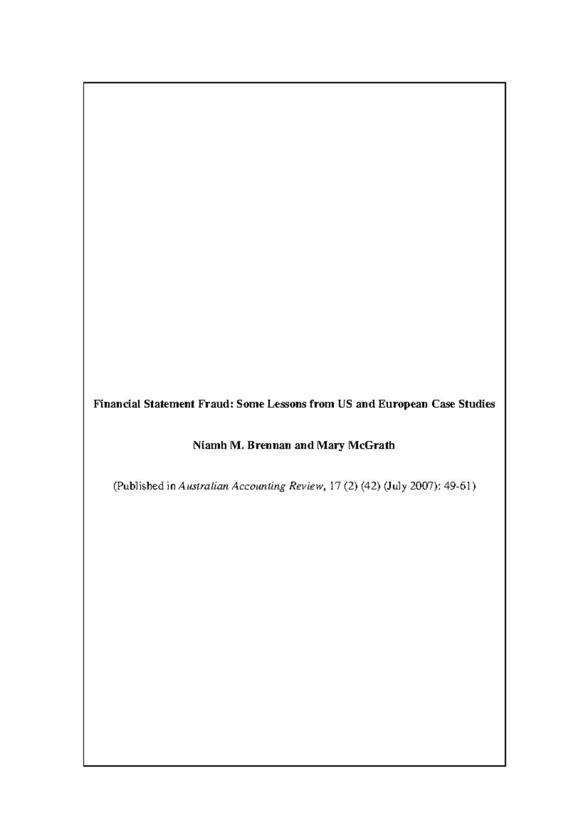 Financial Statement Fraud Incidents Meth - Financial Statement Fraud ...