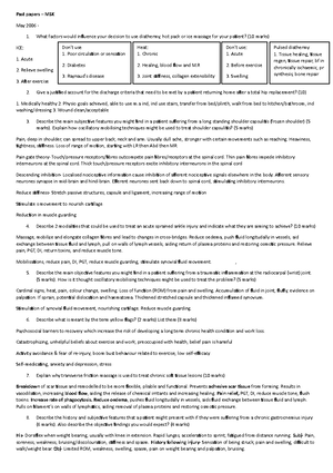 MSK Revision questions and answers - Intro to Lower limb What is the ...