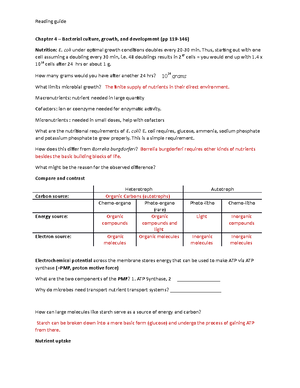 Chapter 3 reading guide cell structure and function - Reading guide Chapter 3 - cell structure ...