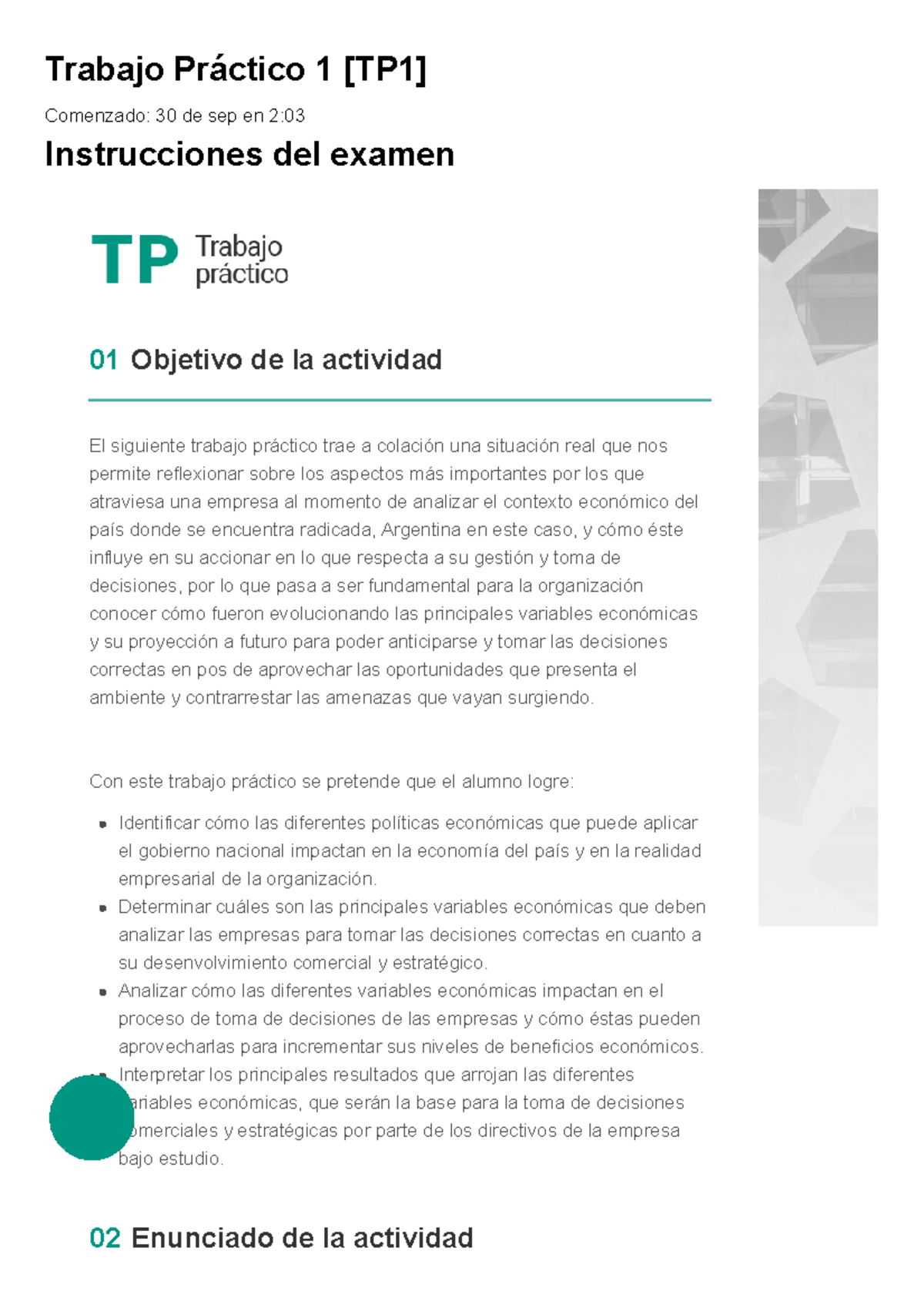TP1 - 90% (Nueve) - Economía II - Trabajo práctico n°1 - 2022 Agosto - Octubre - Trabajo ...