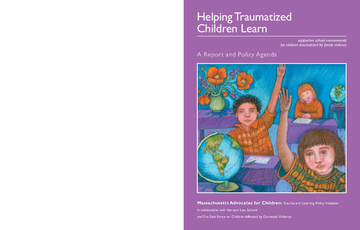Lecture Notes Helping-Traumatized-Children-Learn - Helping Traumatized ...