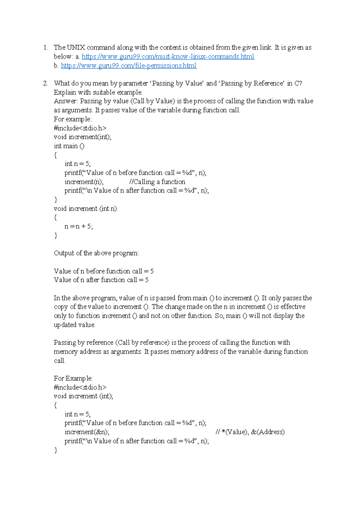 BIT Q and A 2021 - sadasd - The UNIX command along with the content is ...
