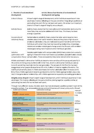 Chapter 8 - Summary A Topical Approach to Life-Span Development - 1 ...