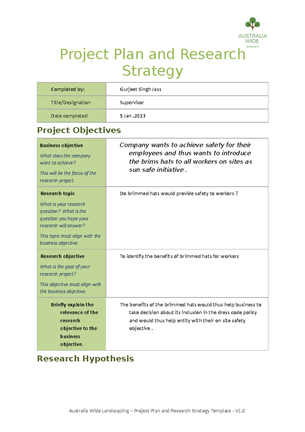 Gurjeet Singh Task 1 Research Strategy P1 - Project Plan and Research ...