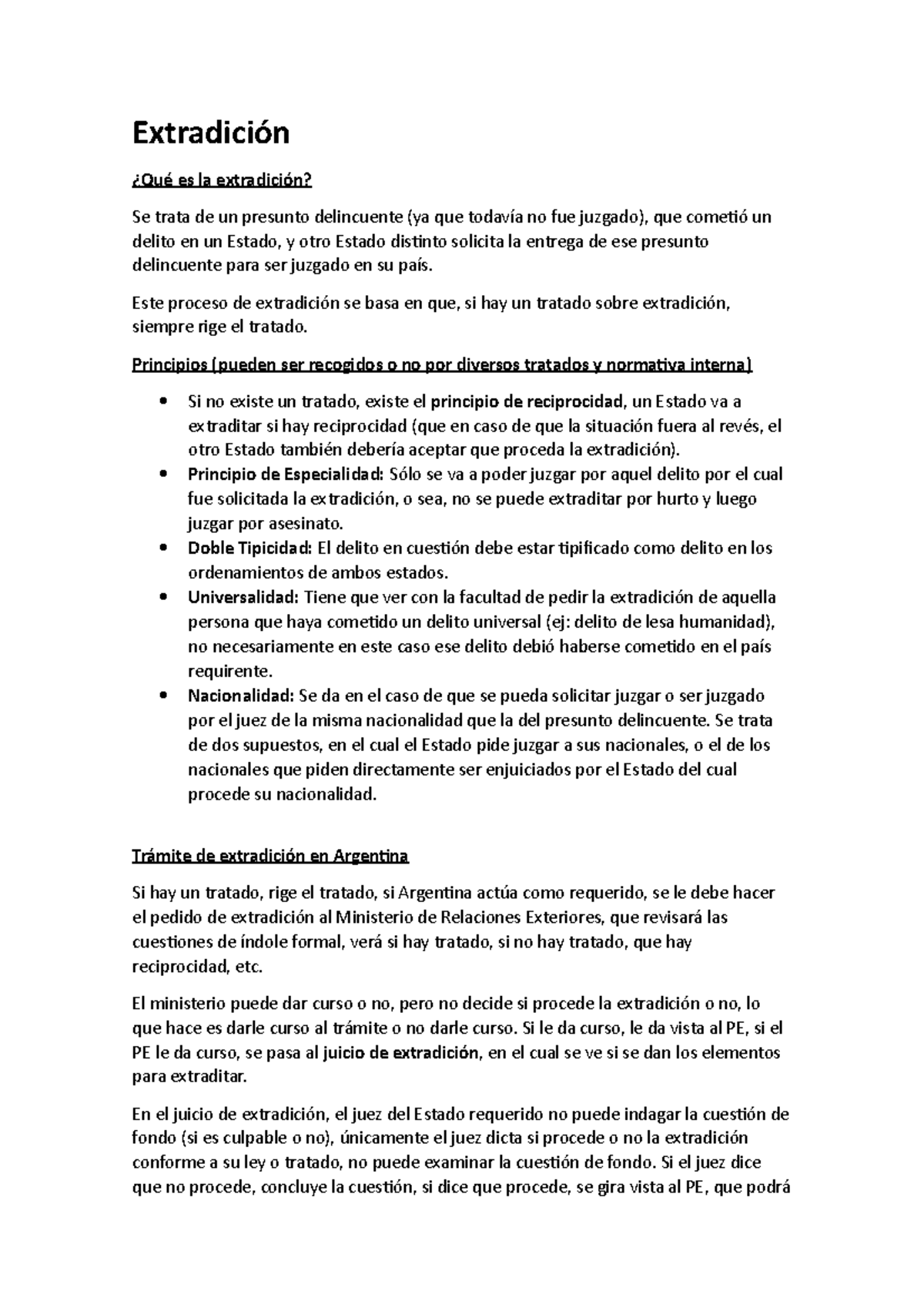 Extradición de las personas a nivel internacional - Extradición ¿Qué es ...