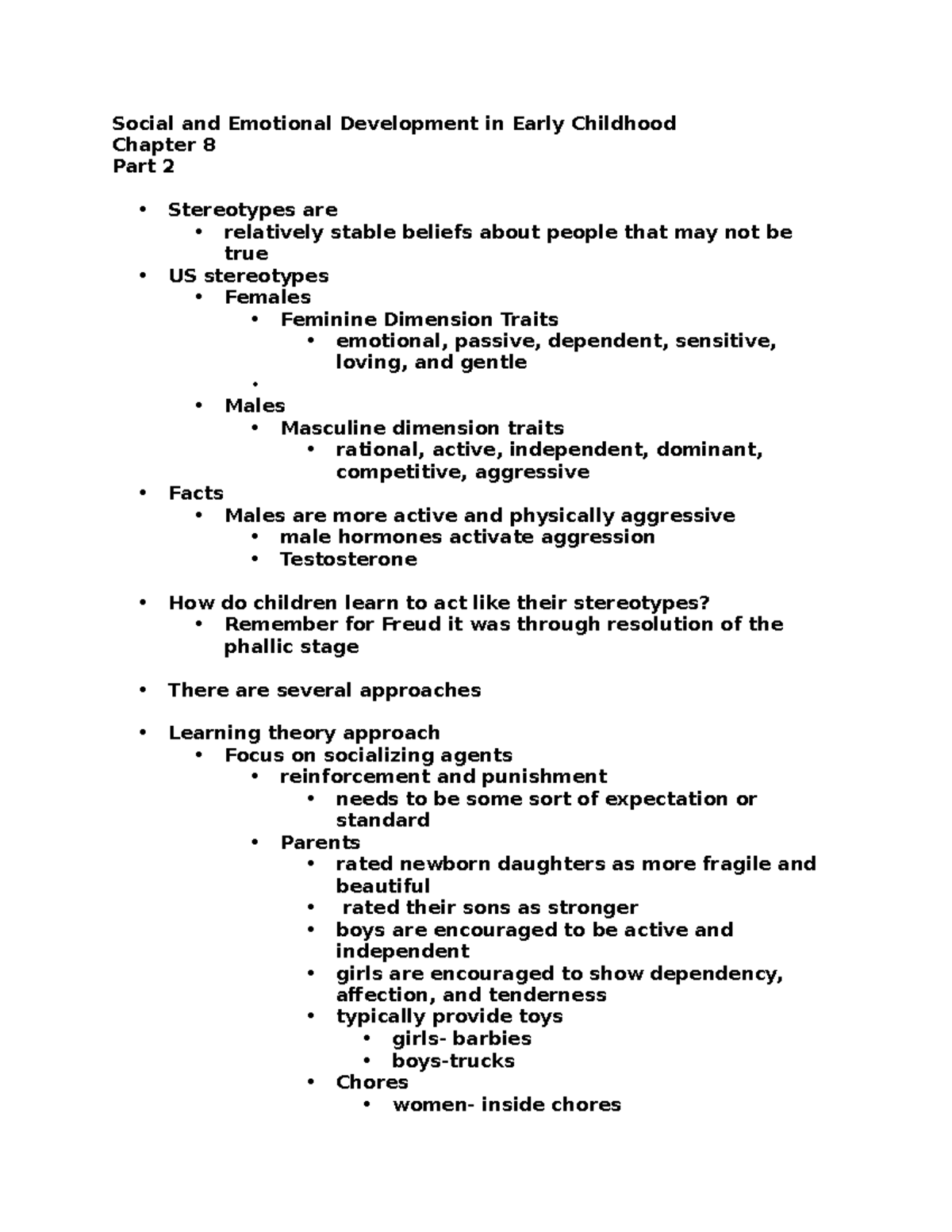 Social and Emotional Development in Early Childhood- chapter 8 part 2 ...