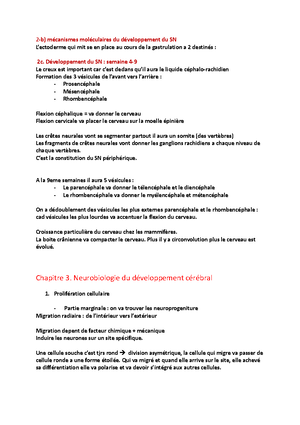 CM de neurosciences 1 - de la cellule aux neurones - Warning: TT: undefined function: 32 CM de ...