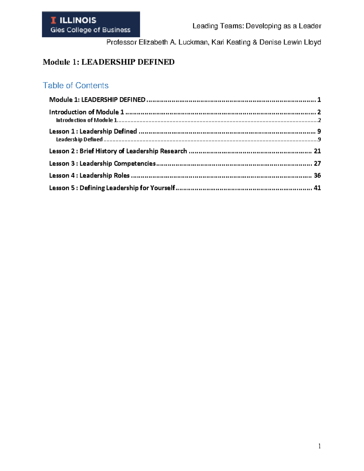 Transcript of the coursera lecture - Professor Elizabeth A. Luckman ...