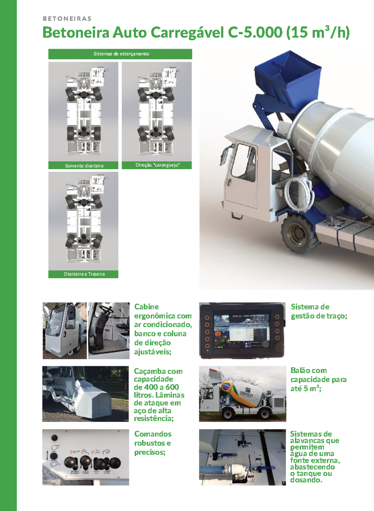 Betoneira-auto-carregavel - Betoneira Auto Carregável C-5 (15 m³/h) B E ...