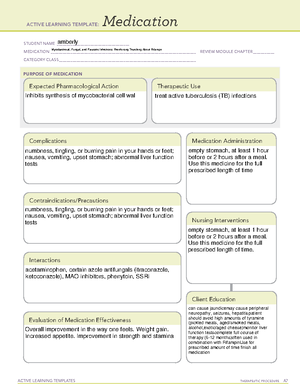 Buspirone medication ati - ACTIVE LEARNING TEMPLATES THERAPEUTIC ...