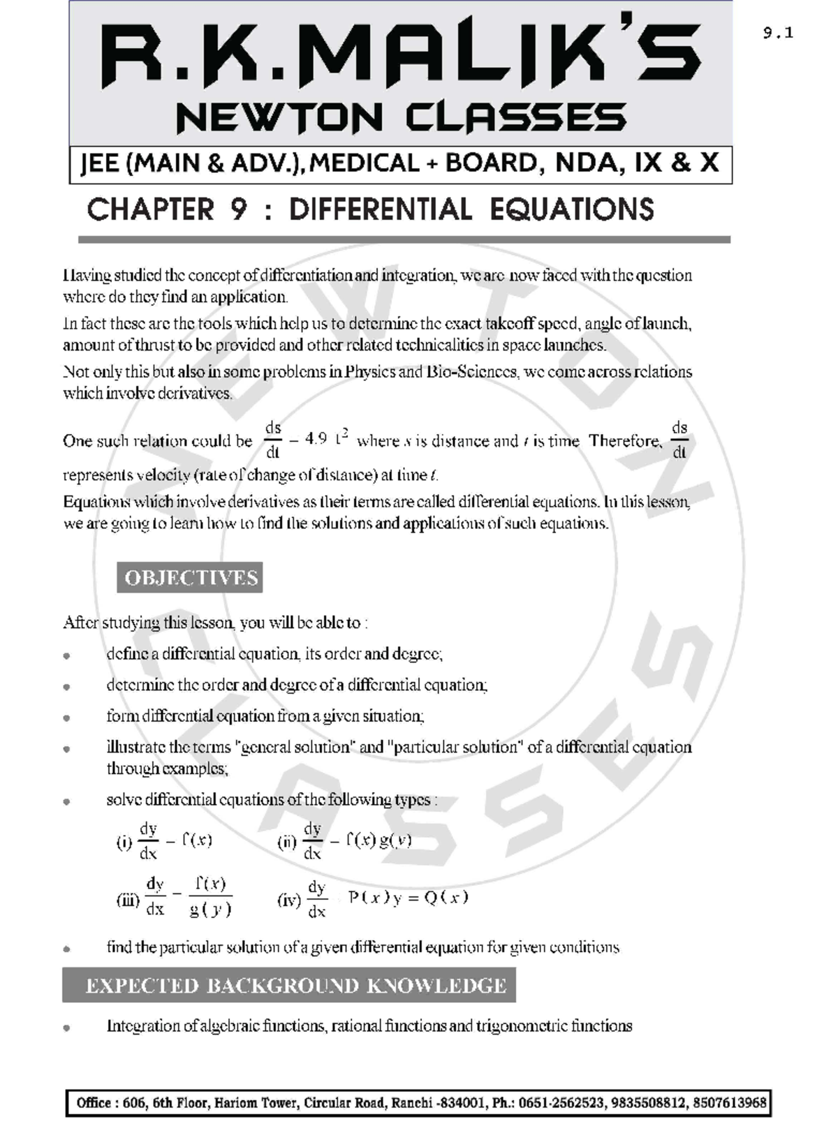 9. Differential Equations - Studocu