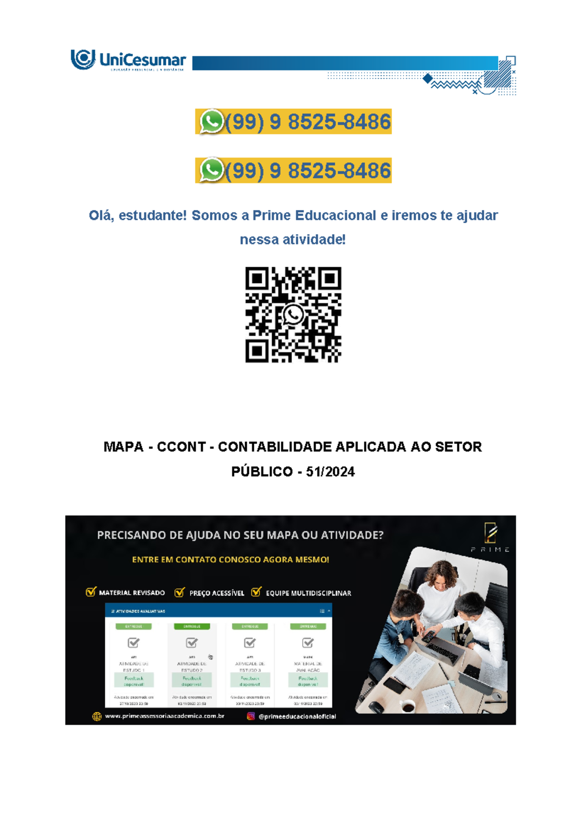 MAPA - Ccont - Contabilidade Aplicada AO Setor Público - 512024 - (99 ...