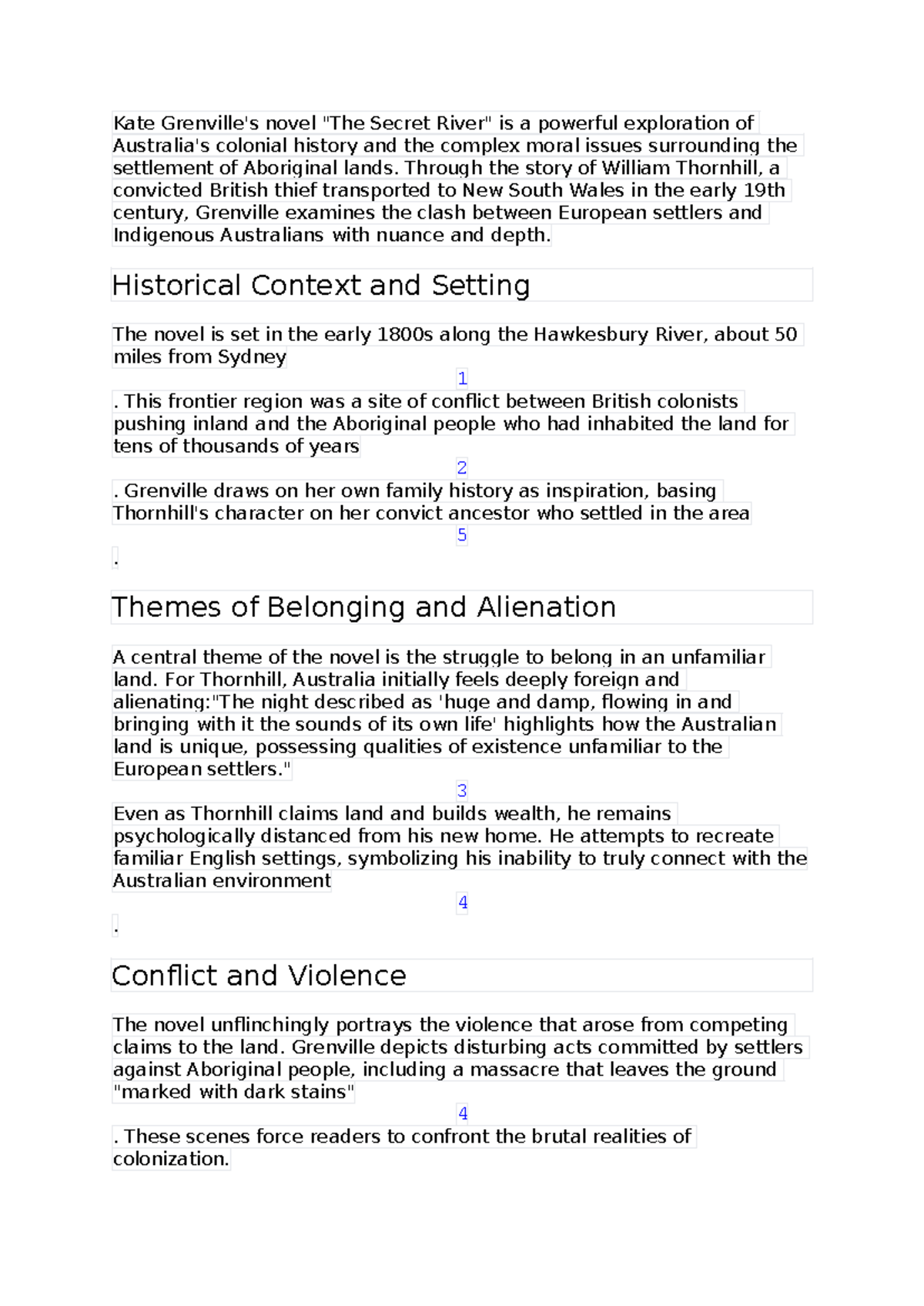 Secret river essay - Kate Grenville's novel "The Secret River" is a ...