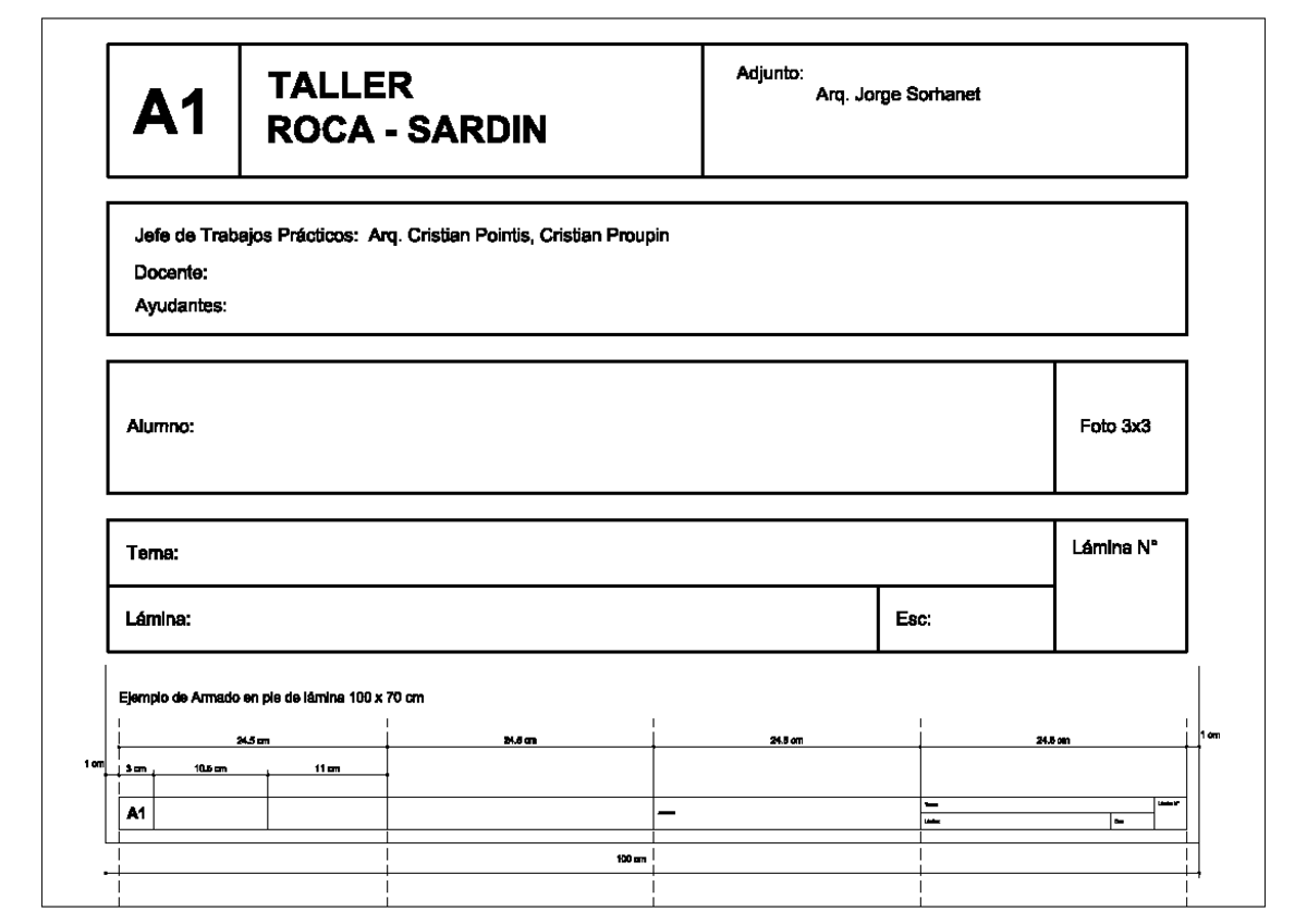 Rotulo Oficial A1 - Arquitectura I - Studocu