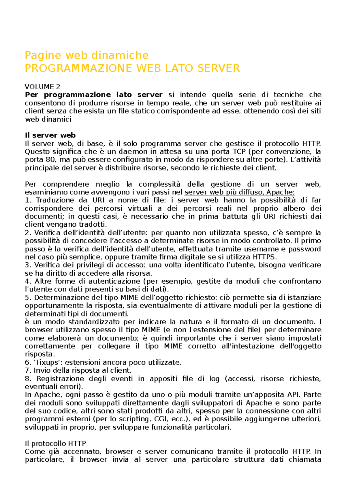 Volume 2 - Programmazione web lato server Vincenzo Della Mea Luca Di ...