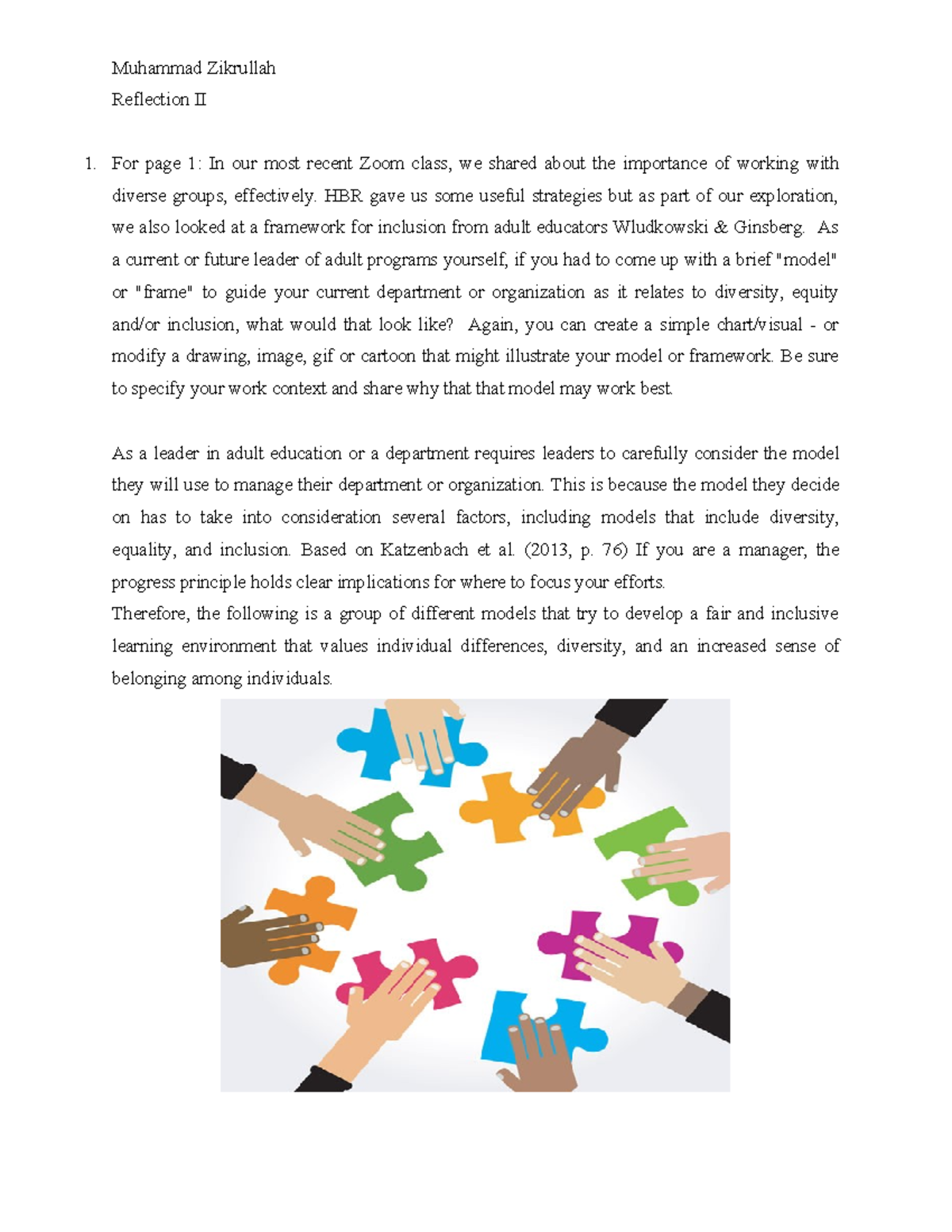 Reflection II Edc 505: Leadership Development in Adult Education ...