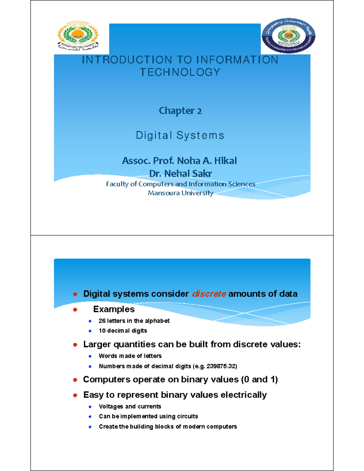 IT-pharma 2(b) - Information 2 - I N T RODU CT I ON TO I N FORM AT I ON ...